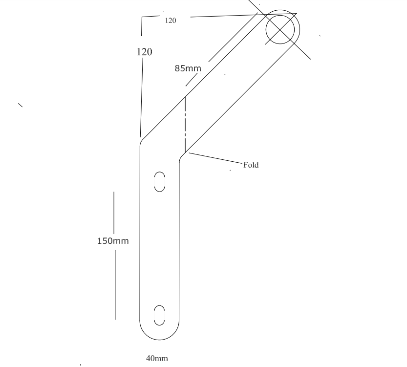Cranked Bracket for Roller Barrier – Vandgard® - Anti Climb Guards Ltd